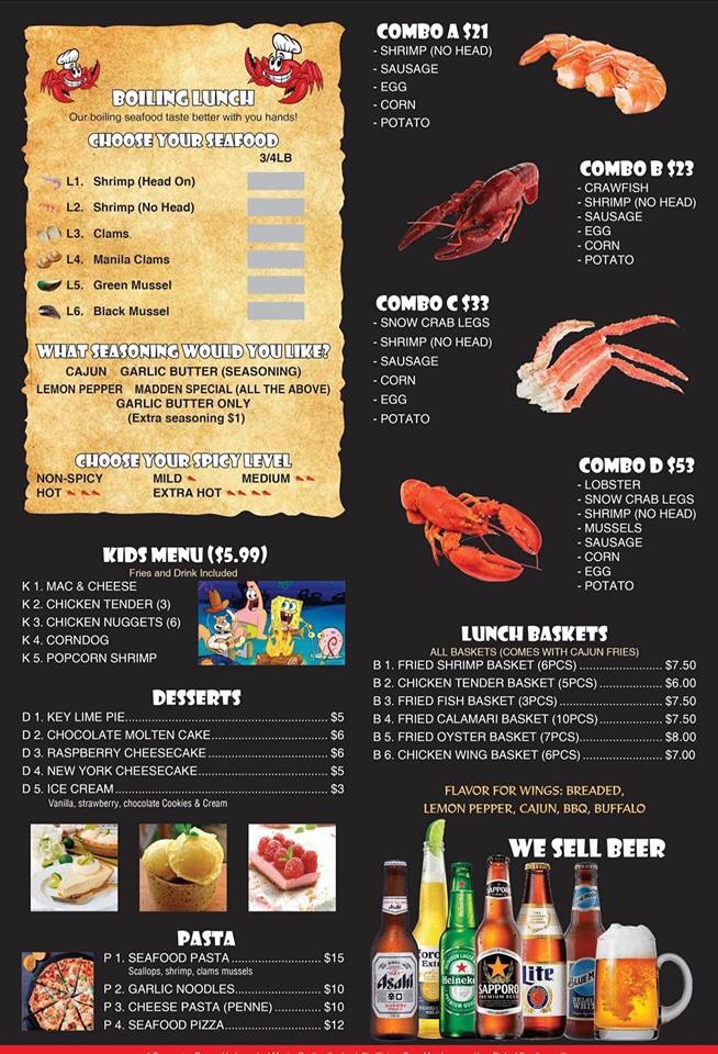 The Madden Crab (boil Seafood House) – Tupelo, MS – Eating Out With ...