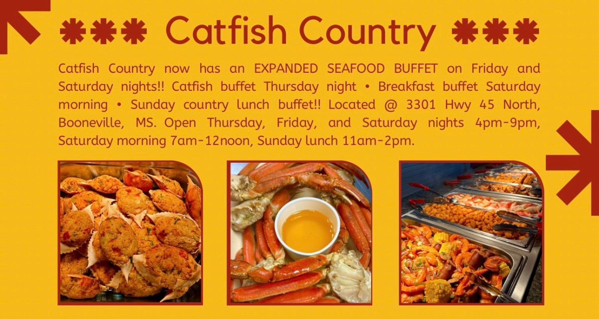 Catfish Country Seafood Buffet in Booneville, MS – Eating Out With Jeff ...