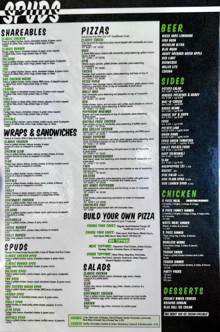 Spuds Restaurant & Catering – Pontotoc, MS – Eating Out With Jeff Jones